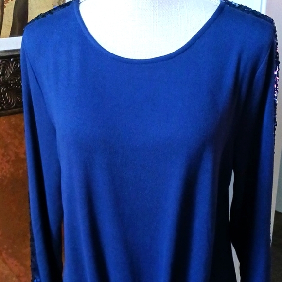 Como Vintage | Tops | New Como Vintage Blue Top | Poshmark